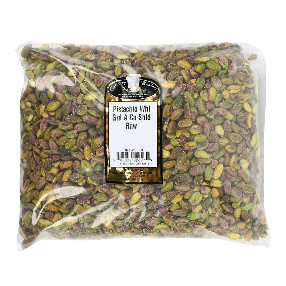 Pistachios Whole Shelled Grade A 6lb. Bulk Foodservice Pack Grown in ...