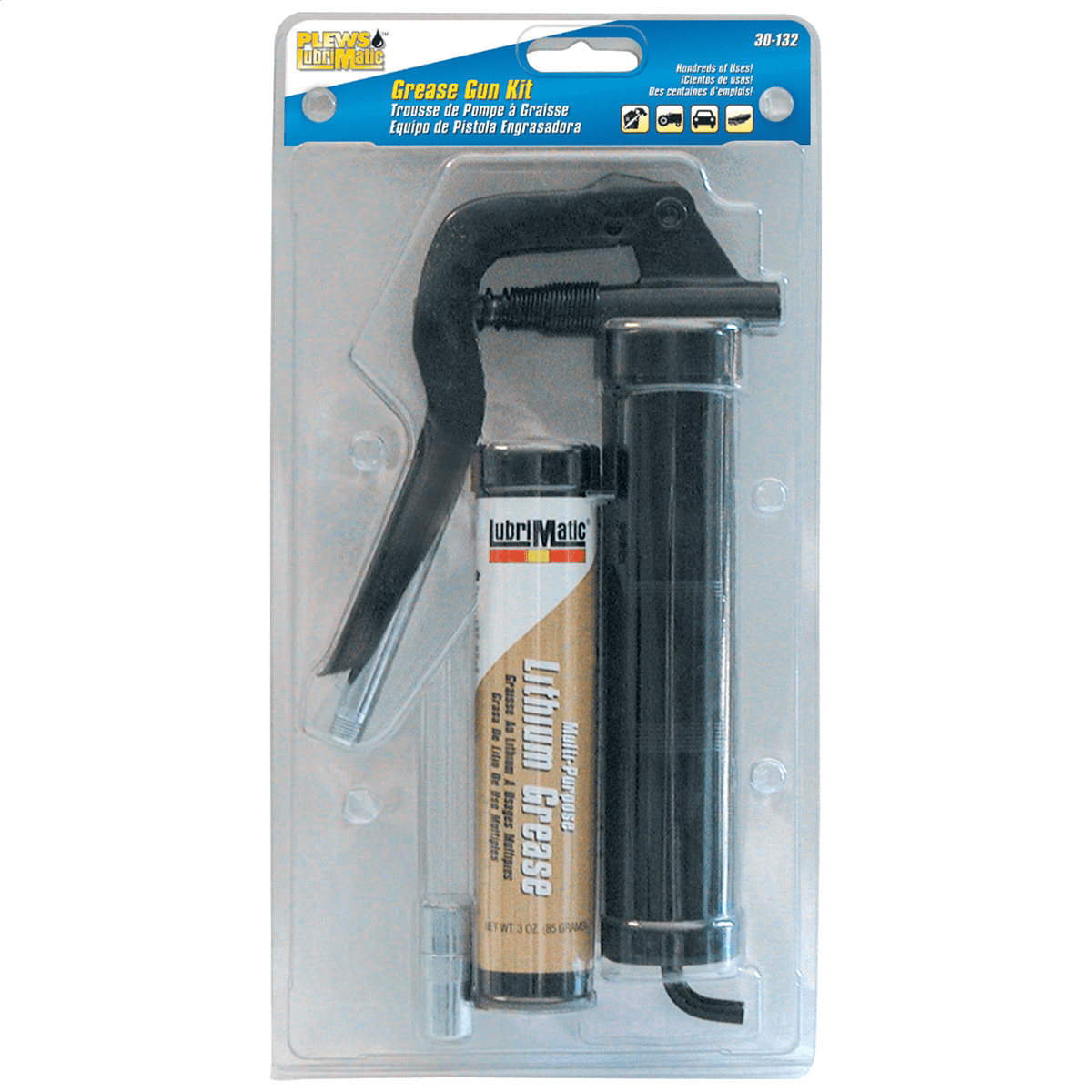 Pistol Grease Gun Kit W/Ext and Cartridge - Walmart.com