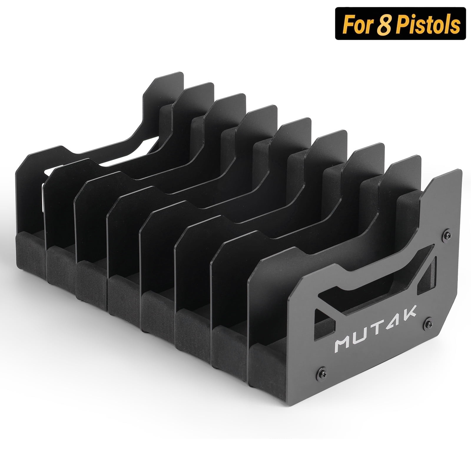 Pistol Rack, Mutak Gun Rack For Pistol,1 Packs Fit 8 Guns Pistol Holder ...