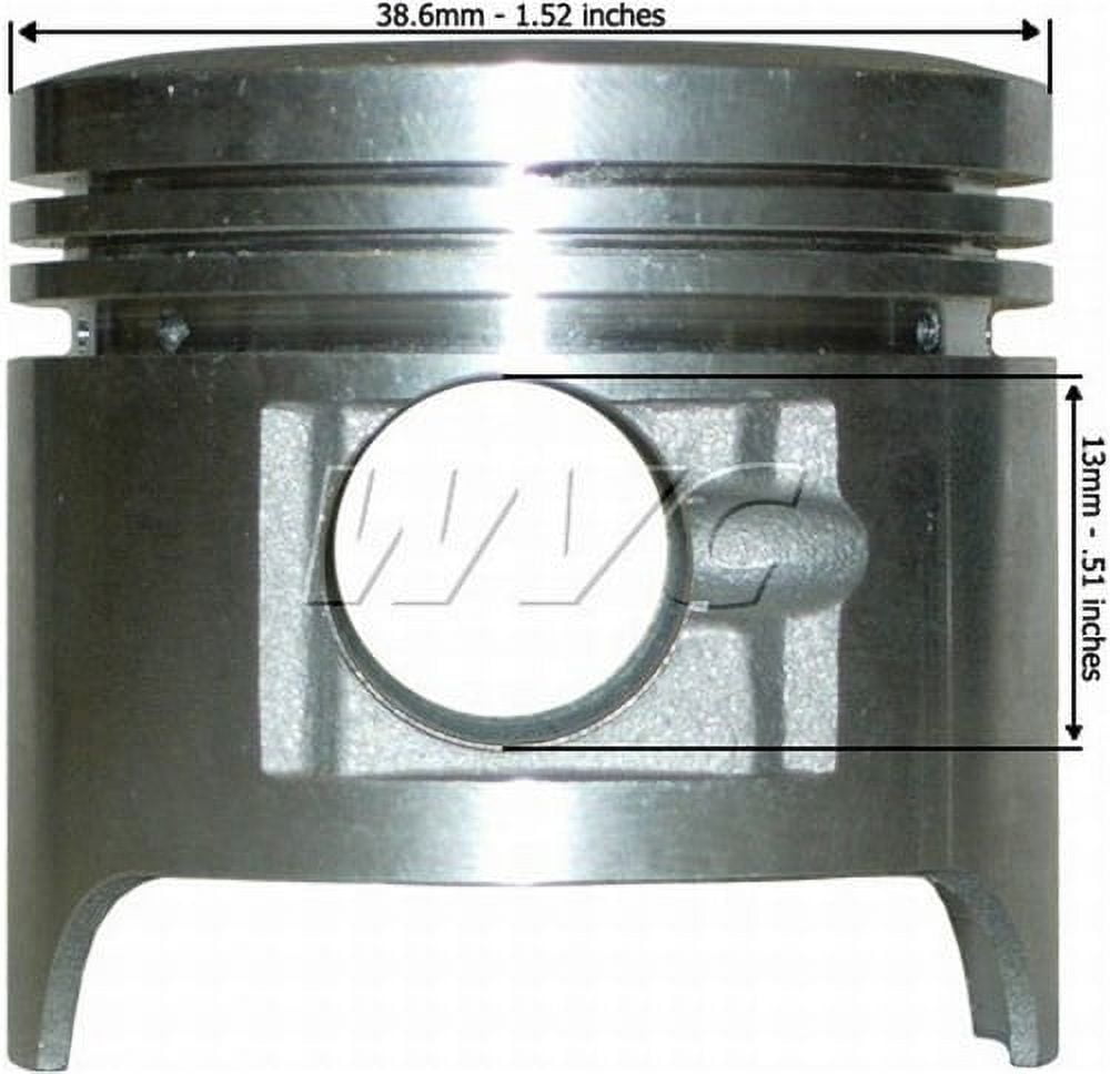 Piston - 50cc, 4-Stroke - ATV, Dirt Bike, TAO TAO, ICE BEAR, SSR ...