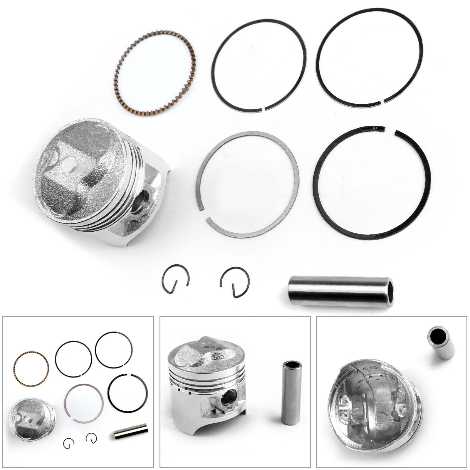 Piston Pin Ring Kit Bore size 57.50mm For Suzuki GS125 DF125 DR125S/SE ...