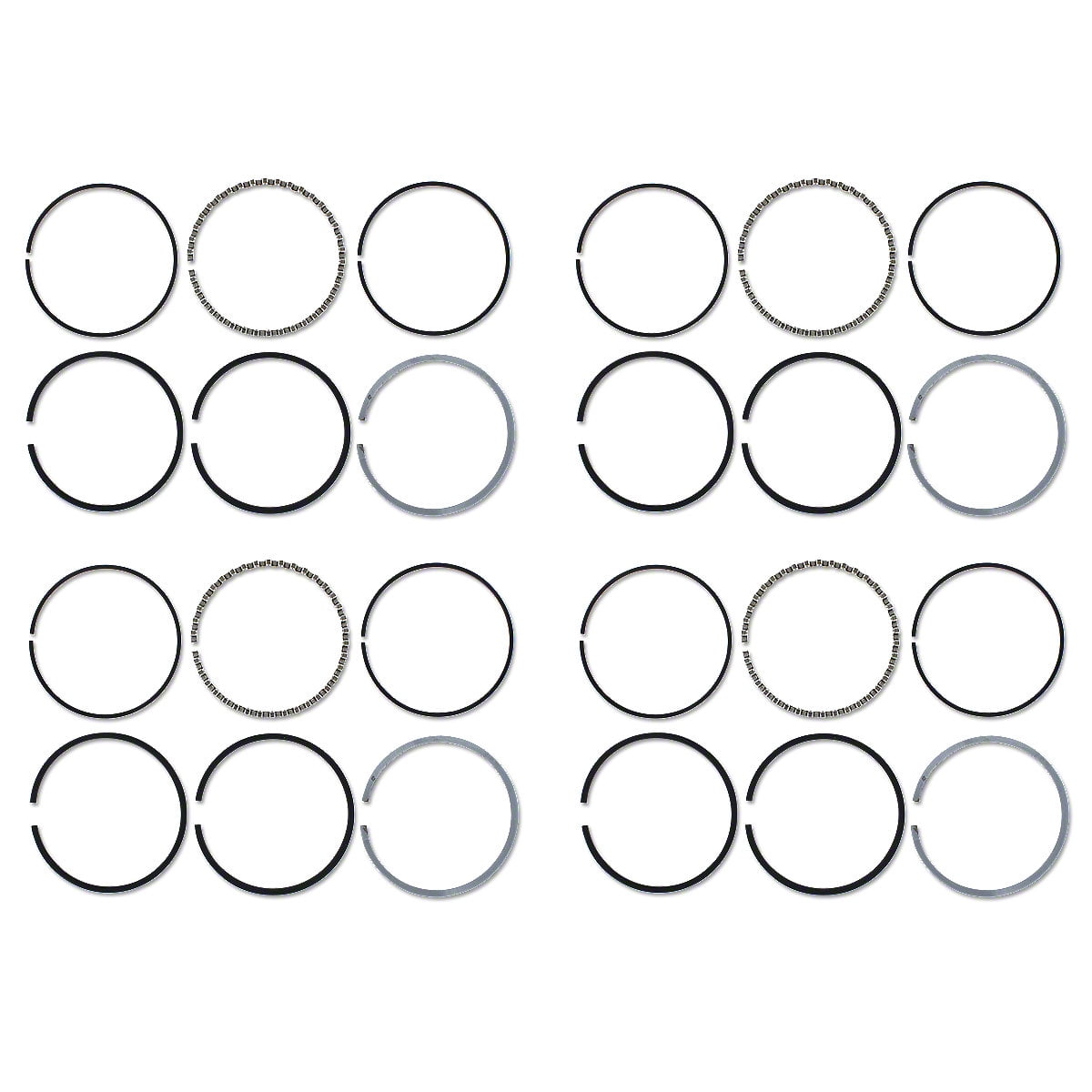 Piston Ring Set Fits Massey Ferguson 135 150 230 235 245 Allis Chalmers ...