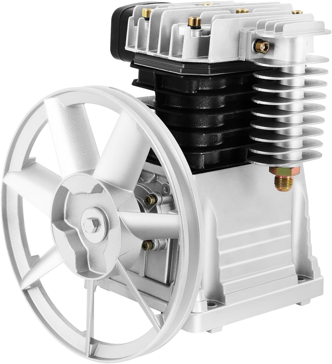 Piston Style Cylinder Air Compressor Pump, Oil Lubricated Air ...