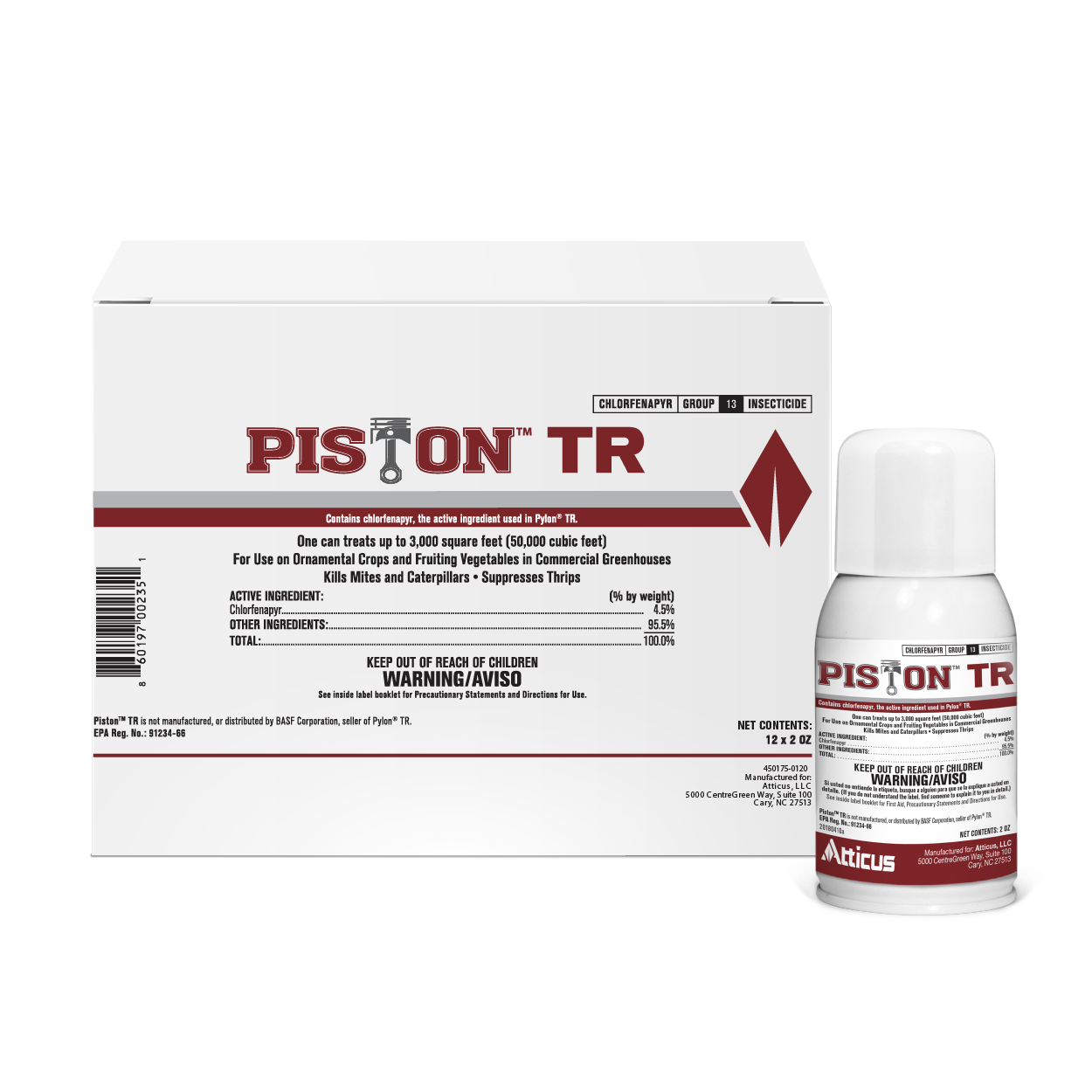Piston TR Greenhouse Fogger by Atticus (Compare to Pylon) (12 Pack ...