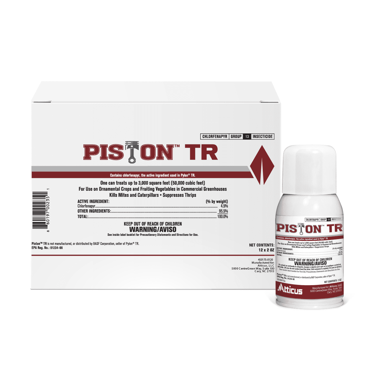 Piston TR Greenhouse Fogger by Atticus (Compare to Pylon) (12 Pack ...