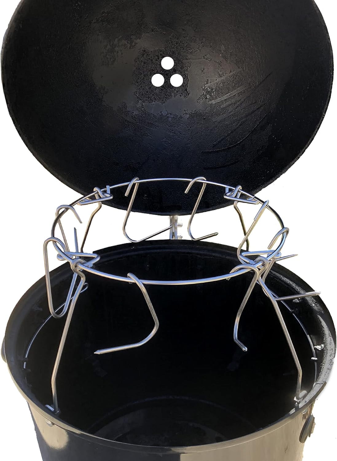 Pit Barrel Cooker Hanging System for 18 Inch Weber Smokey Mountain ...