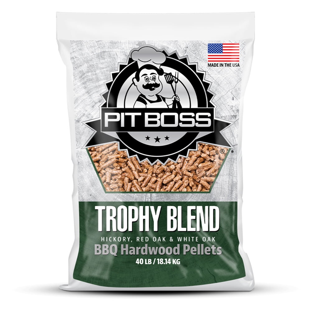 Pit Boss Trophy Blend Hardwood Pellets for Grilling and Smoking - 40 lb ...