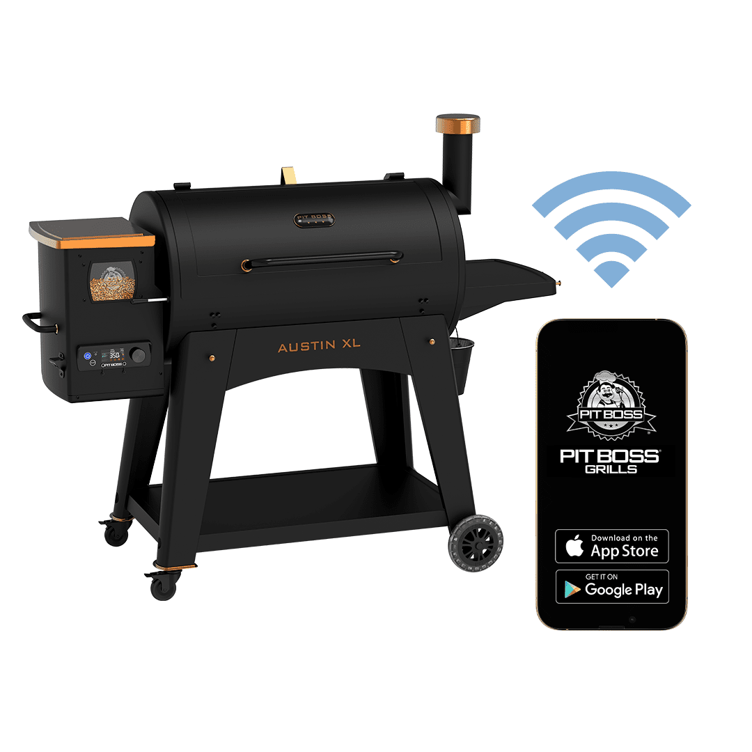 Pit Boss Austin XL 1000 Wood Pellet Smoker, Onyx Edition Grill with Wi ...