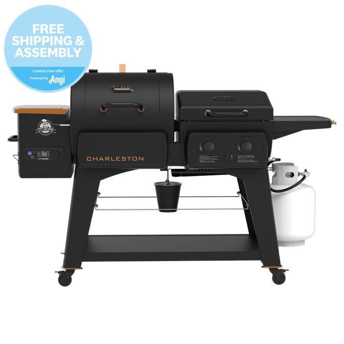 Pit Boss Combo Grill, Charleston 1020 Square inch Pellet Grill and Gas ...