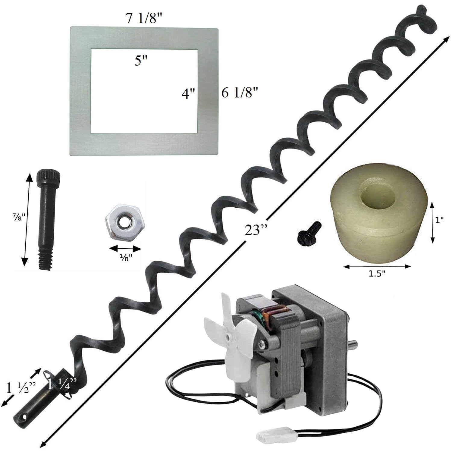 Motor & Auger Shaft Repair Kit Compatible With Pit Boss Pellet Grills ...