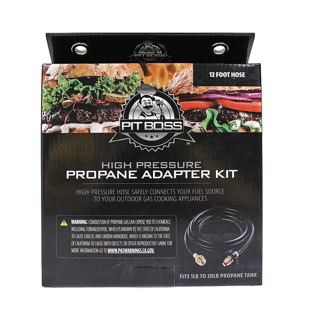 Pit Boss Propane Adapter Kit from a 1 lb to a 20 lb Tank 12 ft Hose ...
