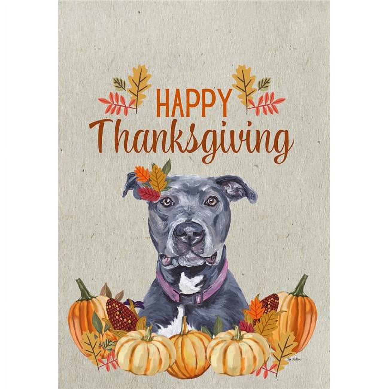 Pit Bull Blue - HHS Best of Breed Thanksgiving House Flag - Walmart.com