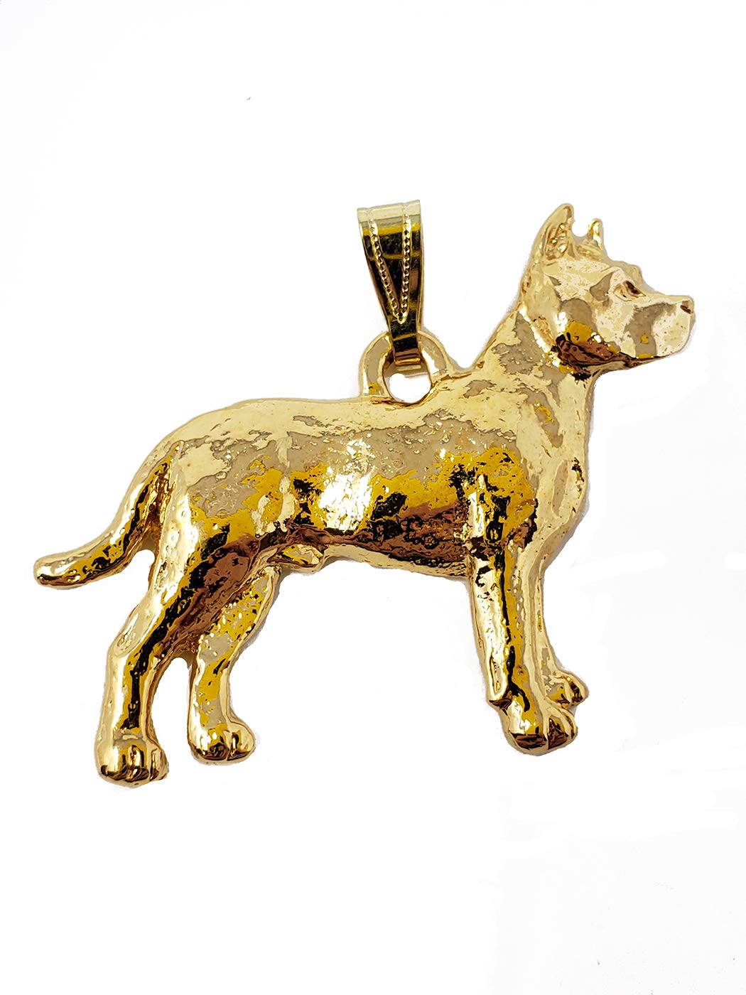 Pit Bull Dog 24k Gold Plated Pewter Pendant - Walmart.com