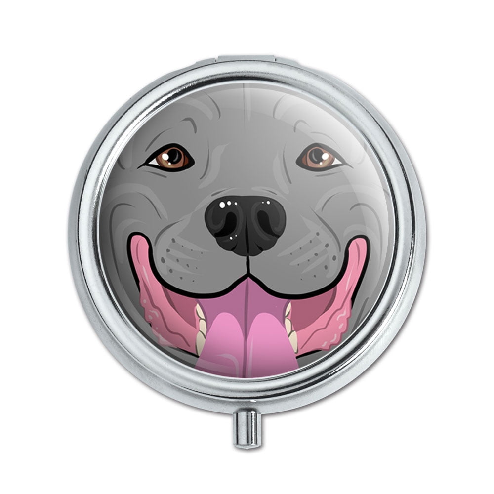 Pit Bull Face Blue Nose Pet Dog Pill Box - Walmart.com