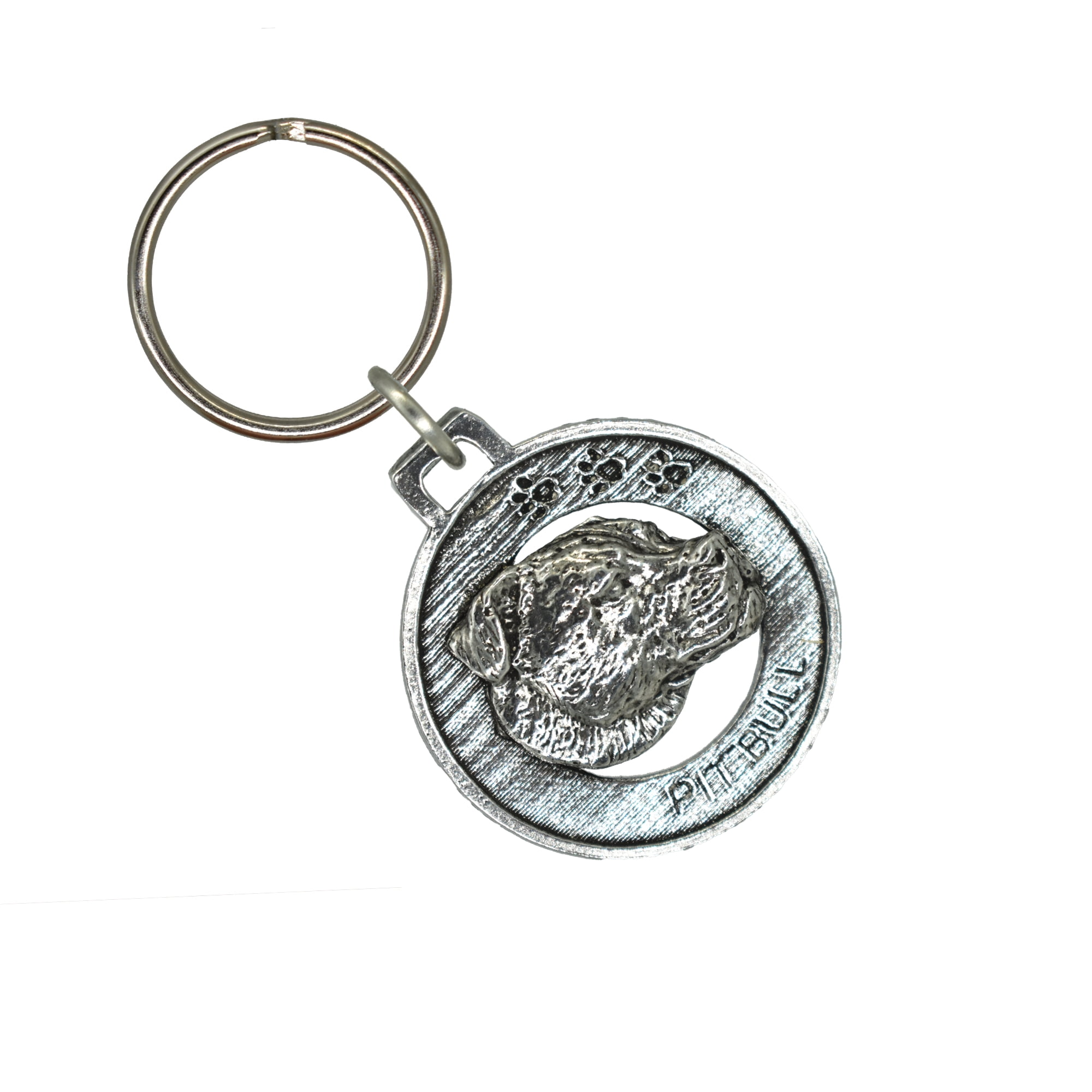 Pit Bull Keychain, D138KC, 1 1/2 Inch, Dog, Terrier, Metal, Pet, Gift ...
