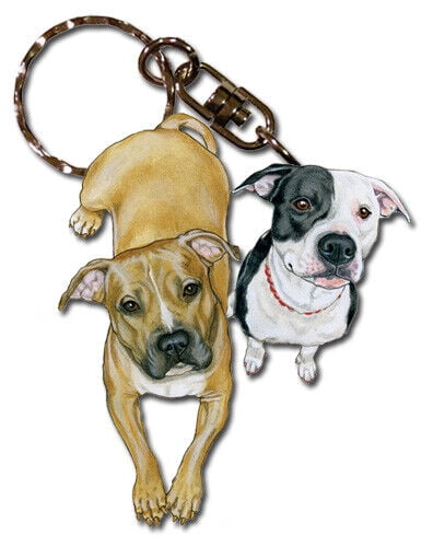 Pit Bull Keychain, Souvenir Key Holder, Dog Charm Tag, Pet Key Rings ...