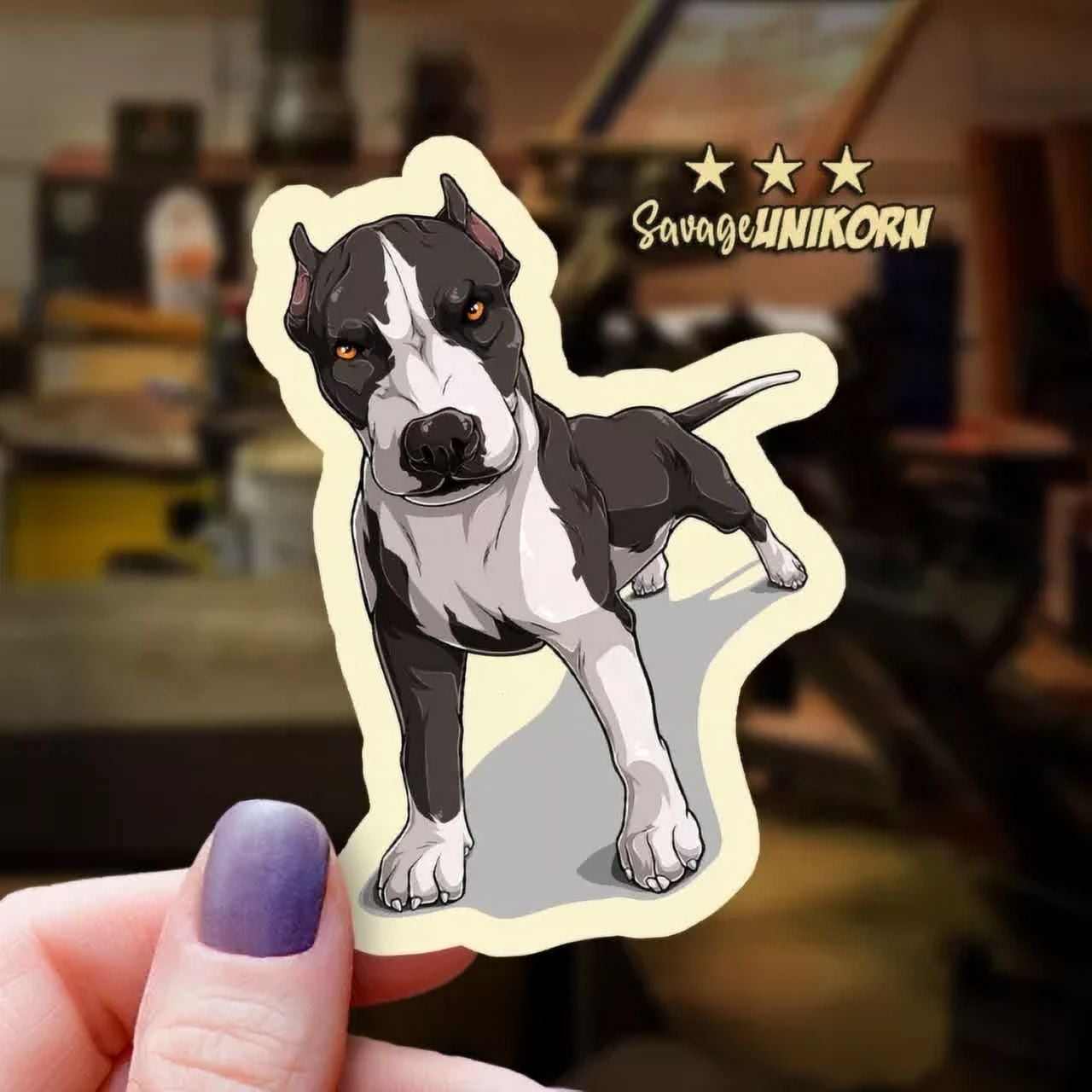 Pit Bull Sticker Dog Decal Phone Decal Water Bottle Stickers Car Decals ...