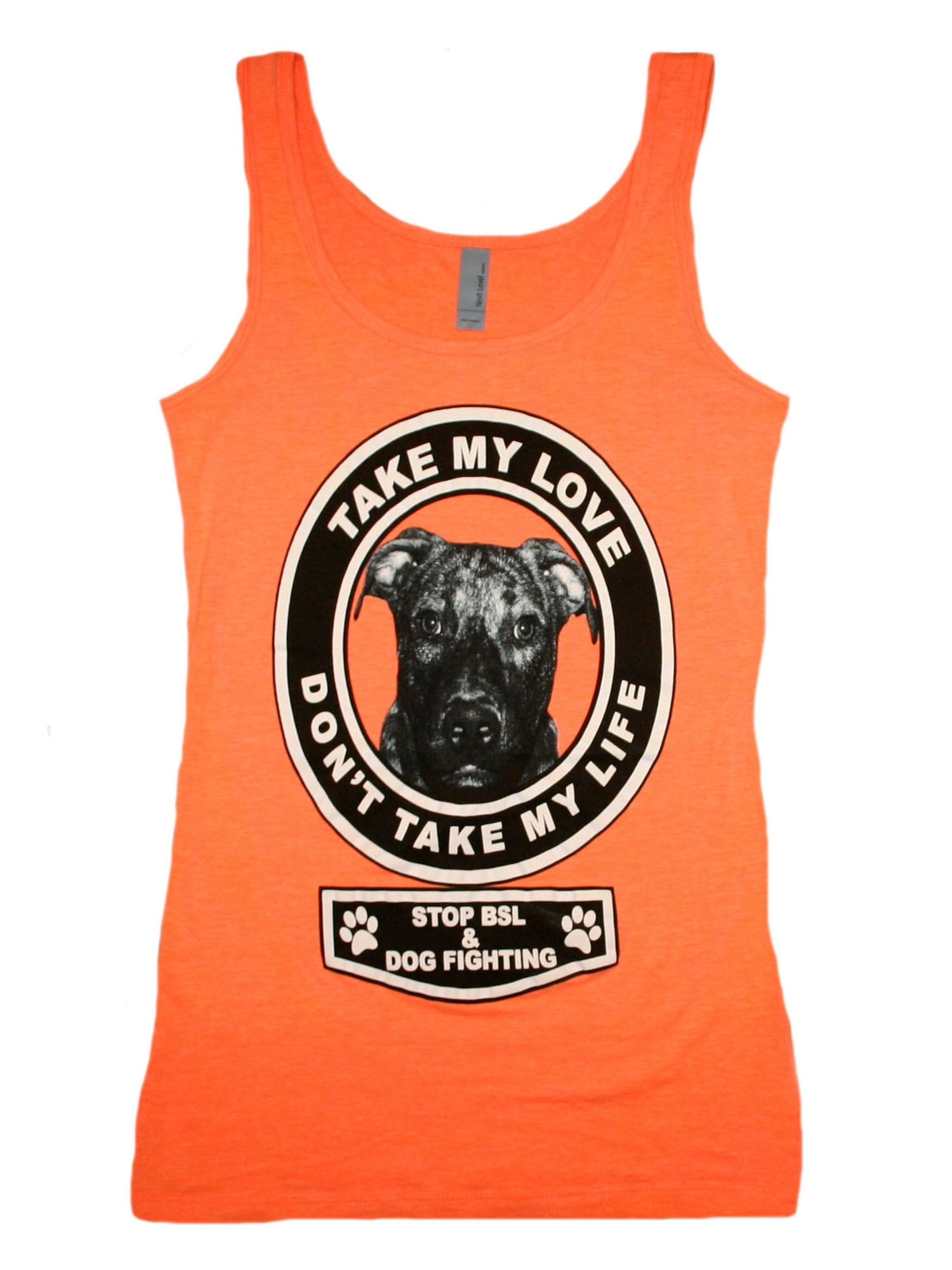 Pit Bull Take My Love, Don't Take My Life Women's Fitted Tank Top ...