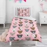 Pit Bull Terrier Duvet Cover and Pillowcase Set for Single Bedding ...
