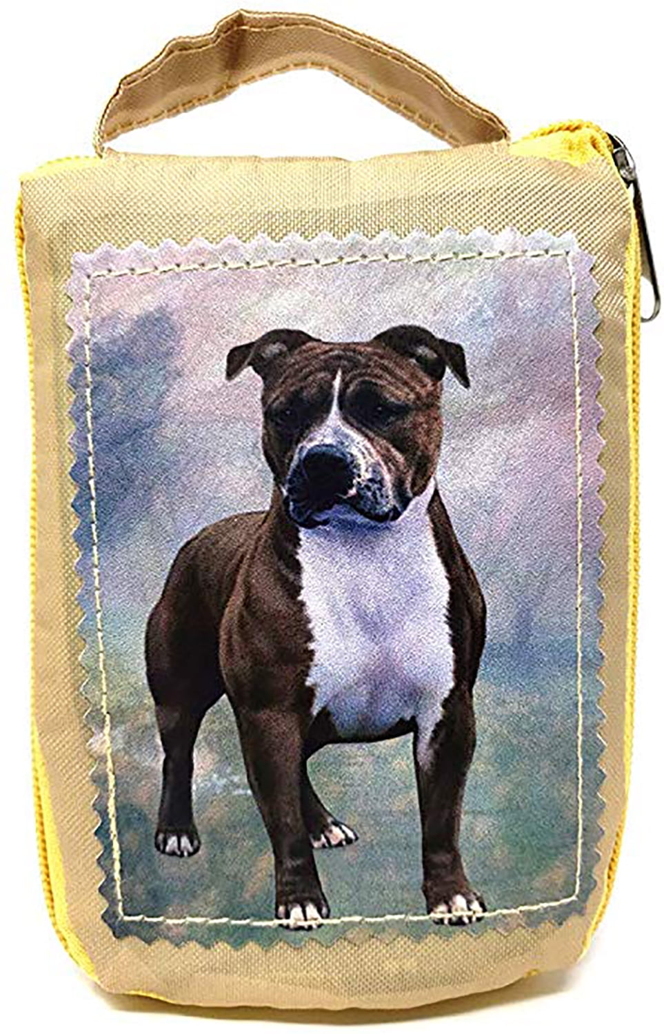 Pit Bull Terrier Foldable Tote Bag - Durable, Waterproof - Zipper ...