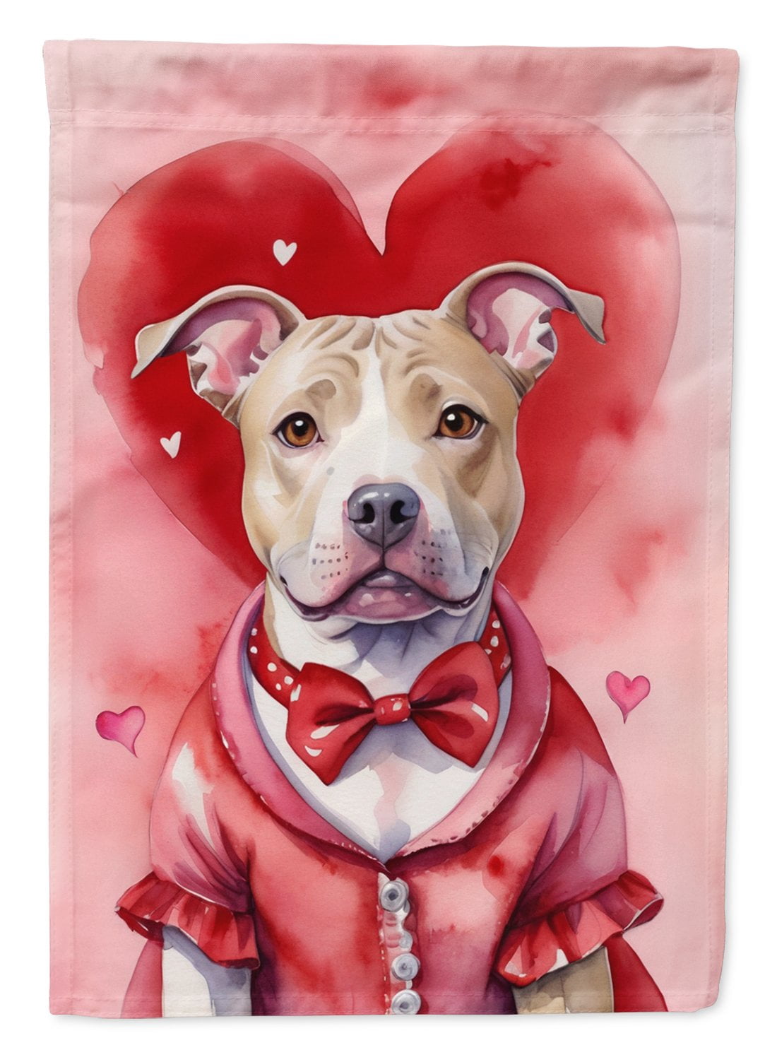Pit Bull Terrier My Valentine House Flag 28 in x 40 in - Walmart.com