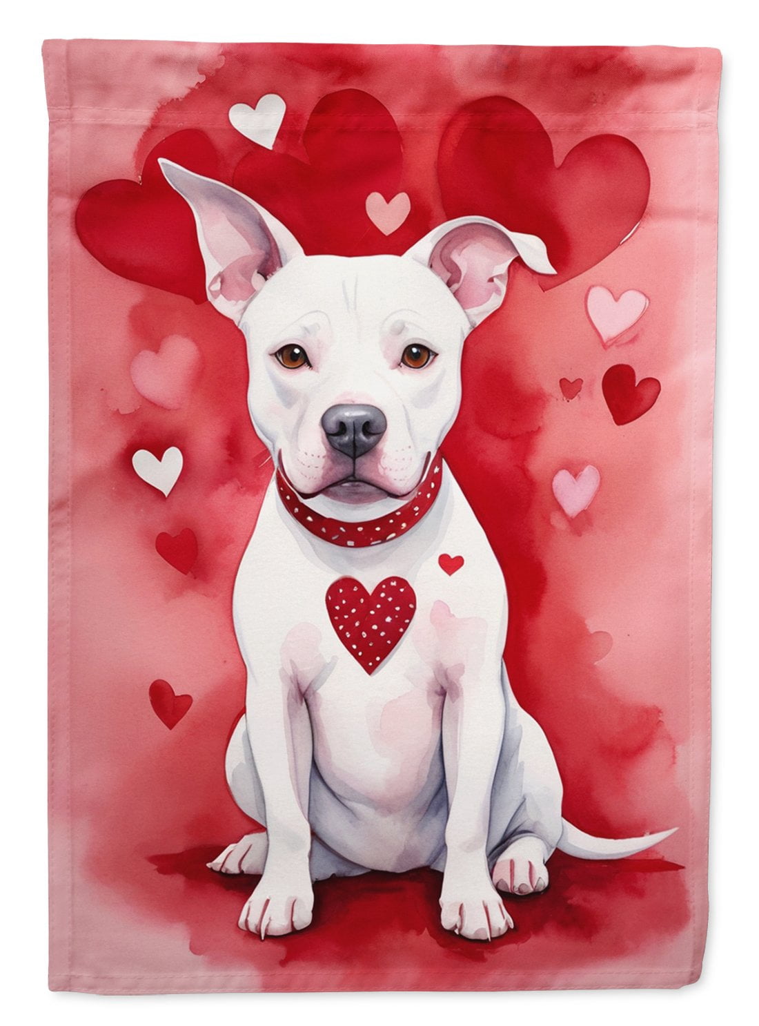 Pit Bull Terrier My Valentine House Flag 28 in x 40 in - Walmart.com