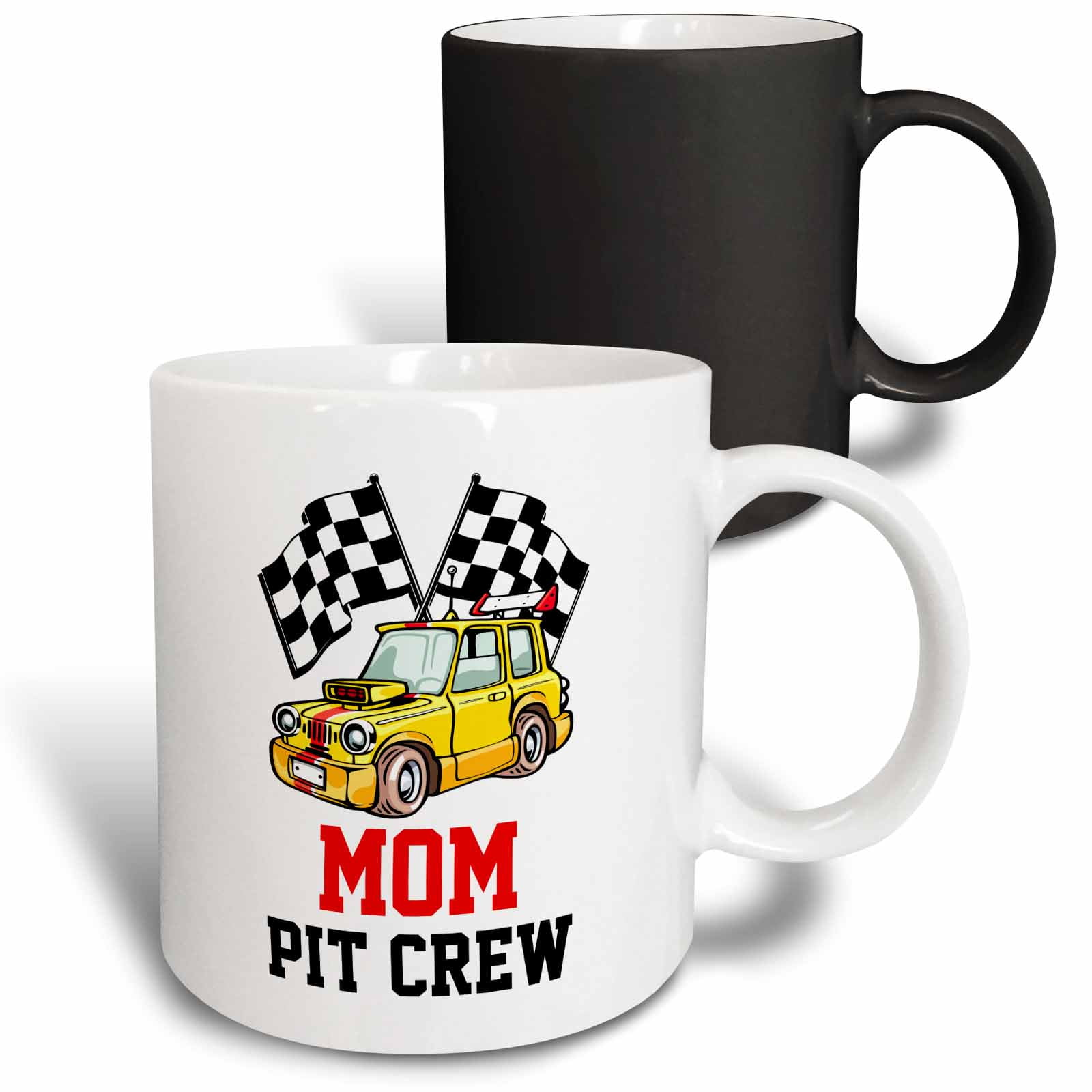 Pit Crew Mom Funny Car Race Theme Birthday Party Host 11oz Magic ...