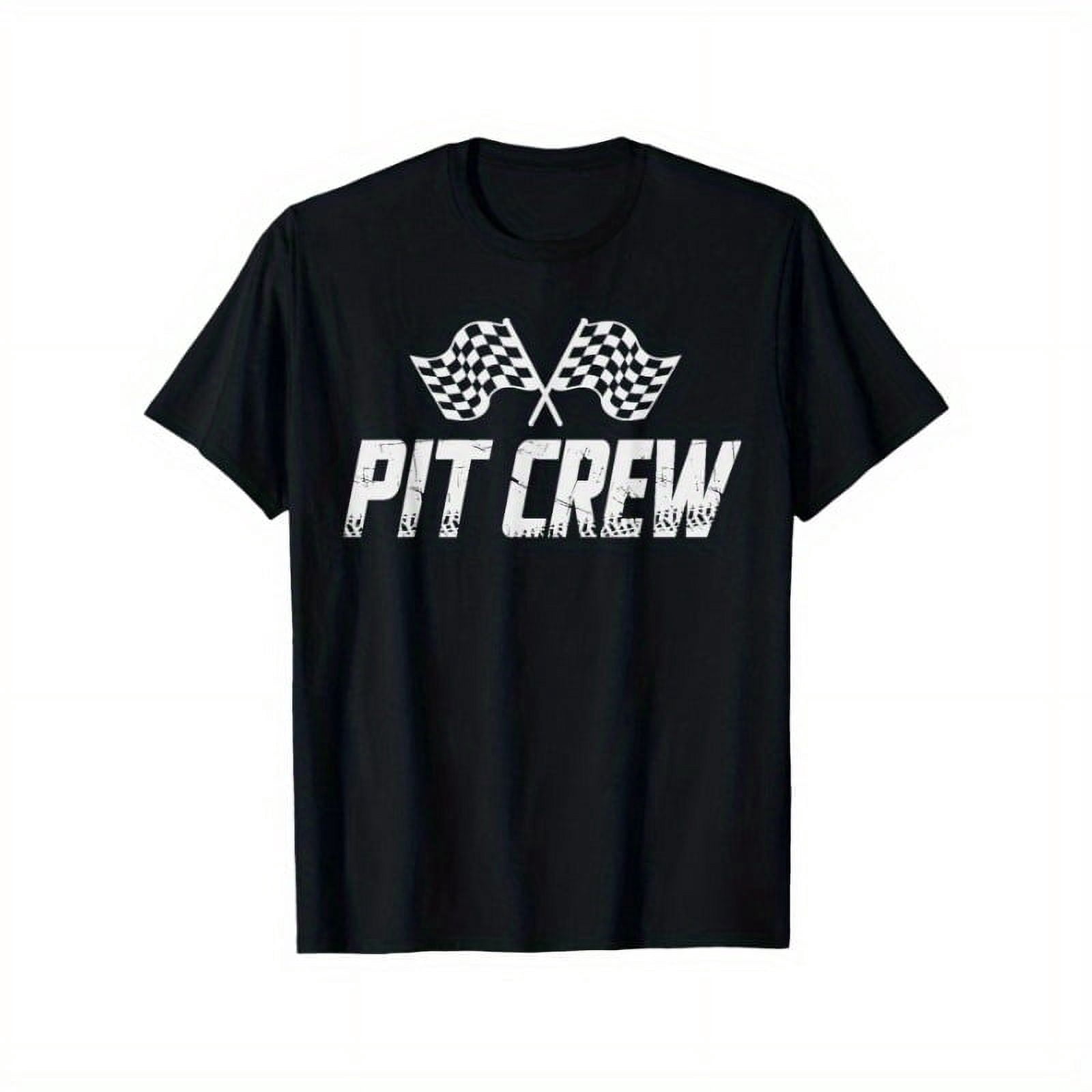 Pit Crew Race Car Graphic Tee - 100% Cotton, Soft & Comfortable, 180g ...