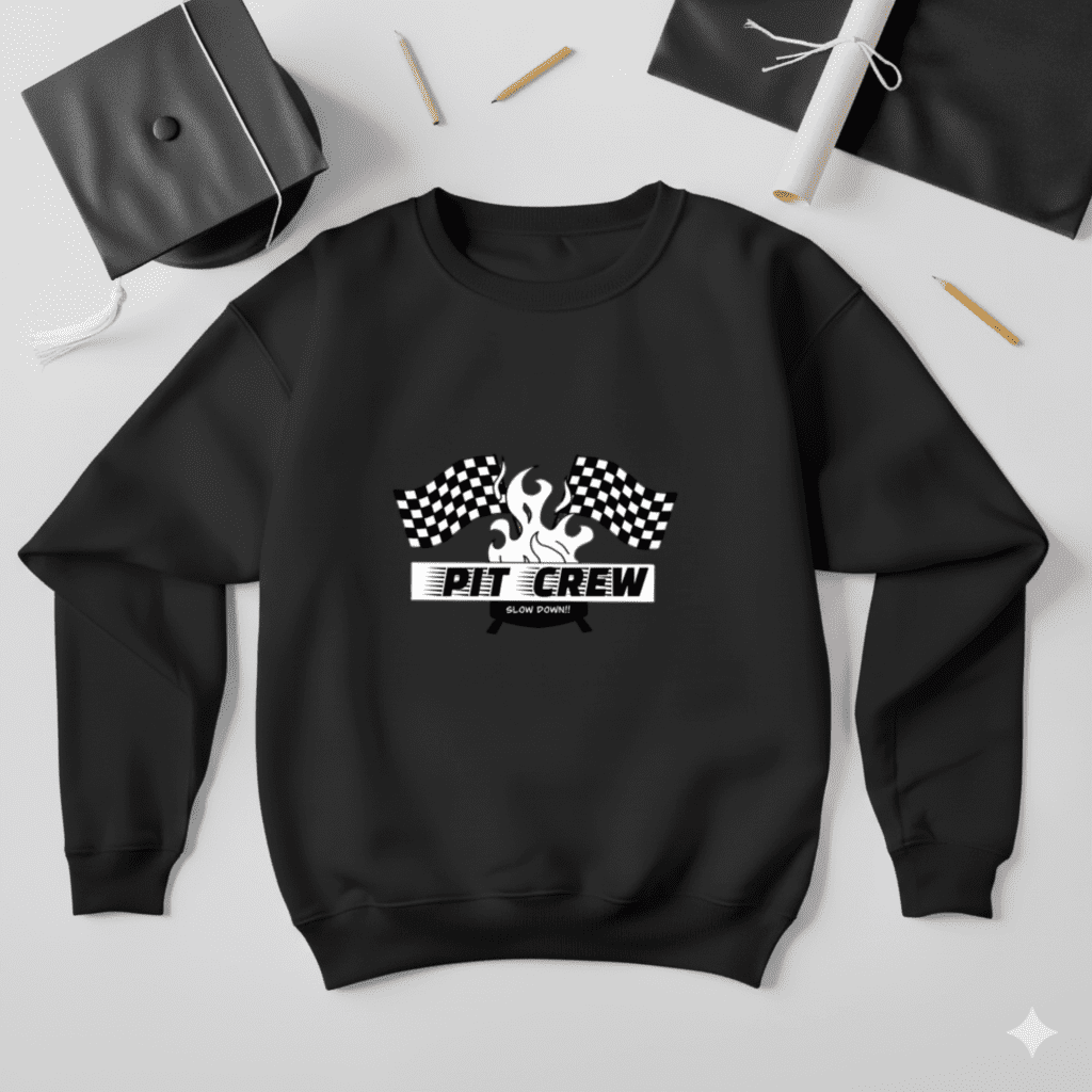 Pit Crew Racing Team Auto Mechanic Engine Motor Sports Graphic ...
