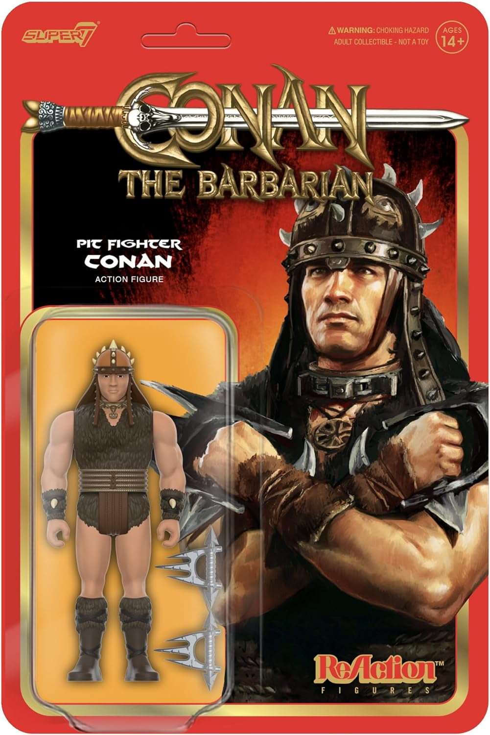 Pit Fighter Conan The Barbarian Super 7 Reaction Action Figure ...