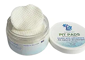 Pit Pads, Under Arm Refreshers, All Natural Deodorant, Aluminum Free ...