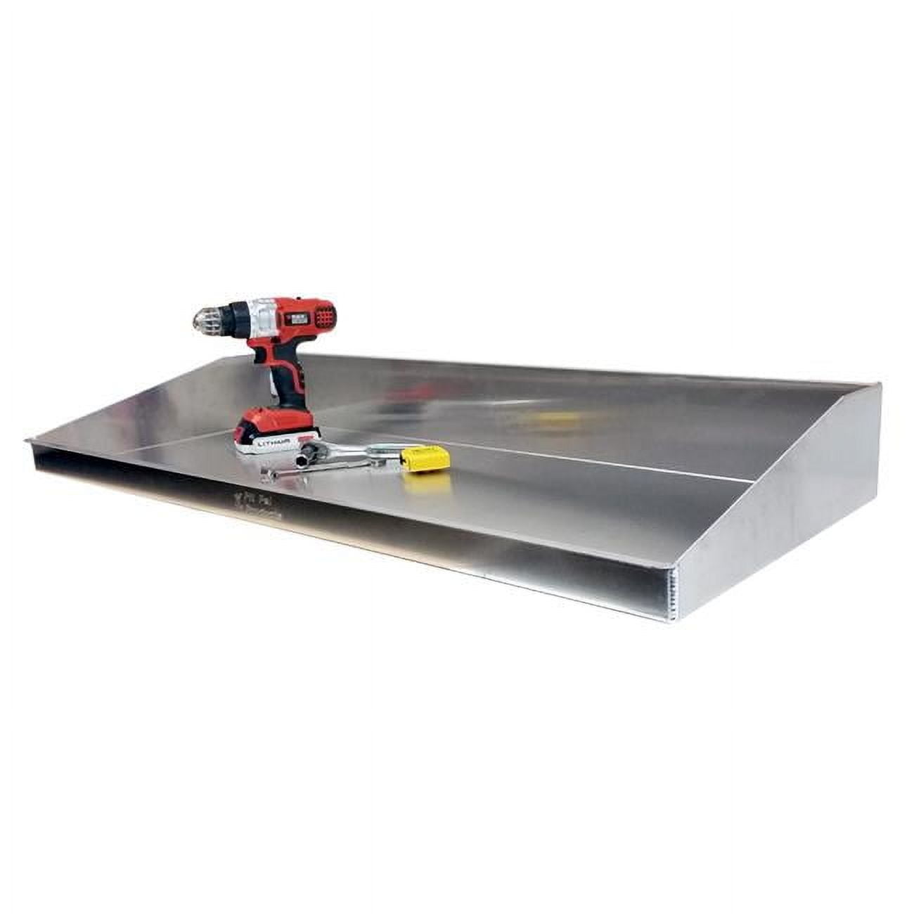 Pit Pal Aluminum Clip-On Trailer Trays - Silver - 38in. x 17in. x 5.5in ...