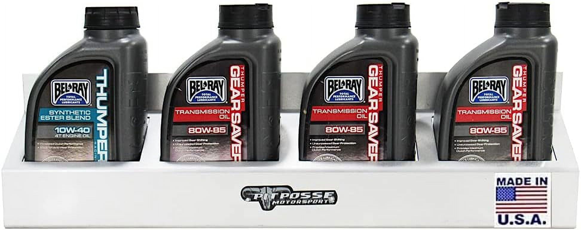 Pit Posse 305 Four Quart Oil Can Rack Holder 23" Caddy Wall Hanger ...