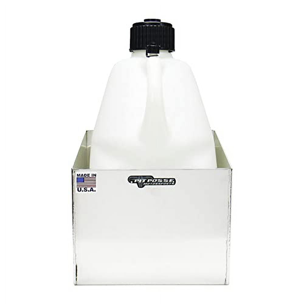 Pit Posse 429 Single Utility Fuel Jug Rack Holder Wall Hanger Aluminum ...