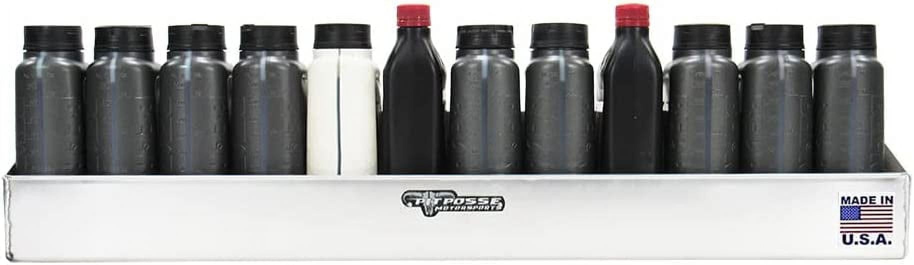 Pit Posse 443 Oil Shelf 12 Quart Bottle Holder Storage Organizer Caddy ...