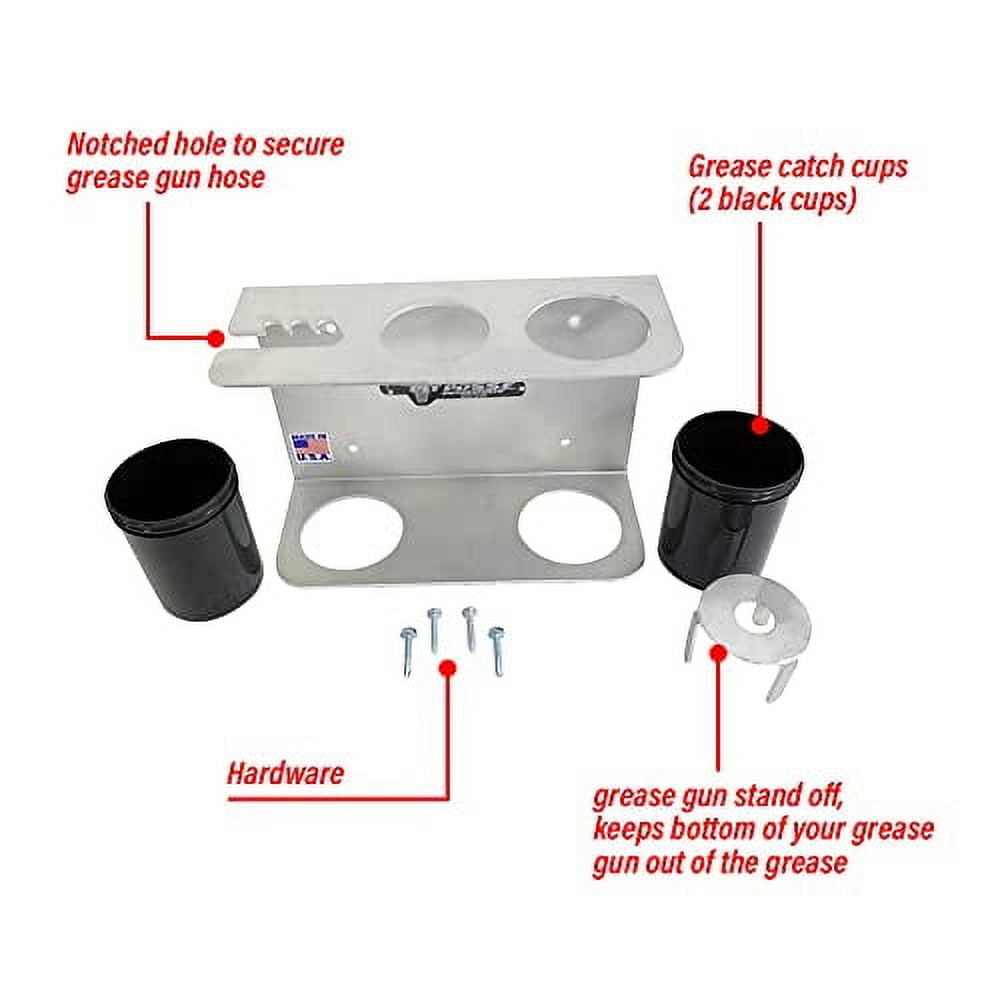 Pit Posse 572 Hand Grease Gun Holder Rack - Made in USA - Garage ...