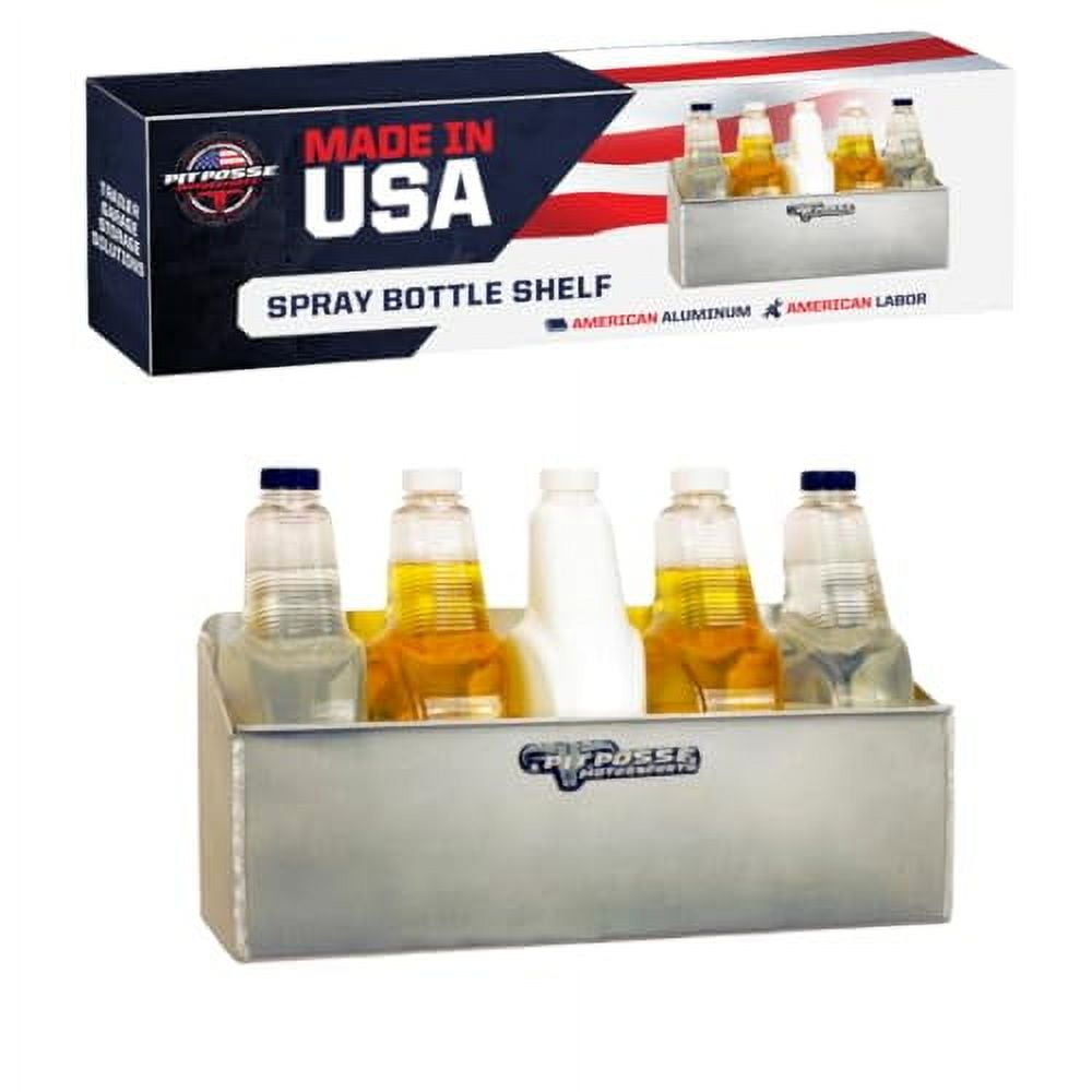 Pit Posse PP3190 Spray Bottle Shelf 14" X 5.25" X 6.5"-Made in USA- for ...