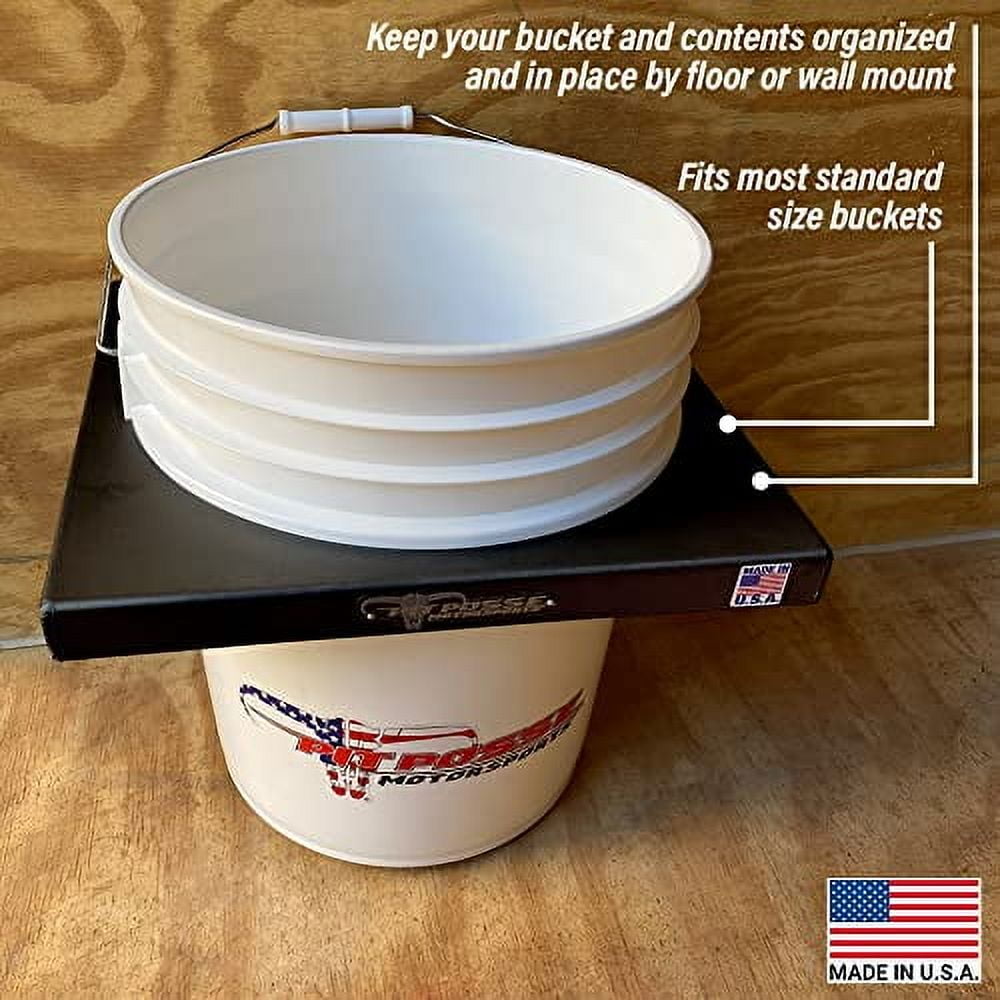 Pit Posse PP3352BK 5 Gallon Bucket Holder Rack Stand - USA Made ...