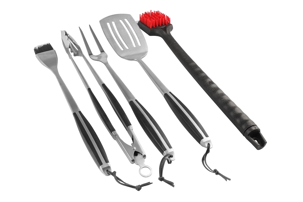 PitMaster King BBQ Grill & Clean 5pc Premium Tools Set with Spatula ...