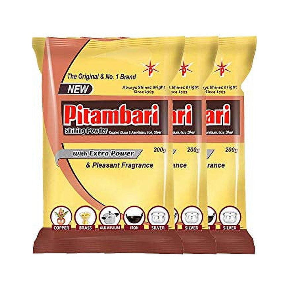 Pitambari Shining Powder - 200g (Pack of 3) - Walmart.com