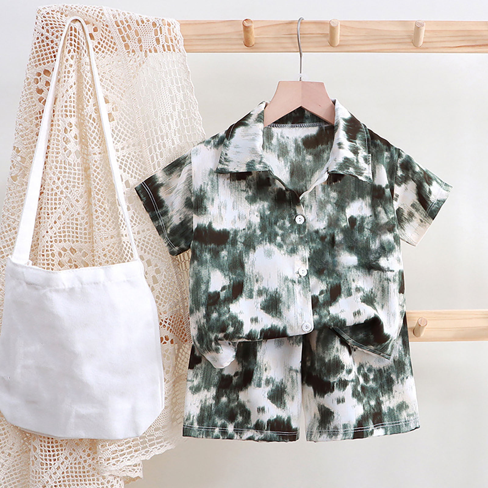 Pitauce Boys Summer Hawaiian Beach Outfits Short Sleeve Button Down ...