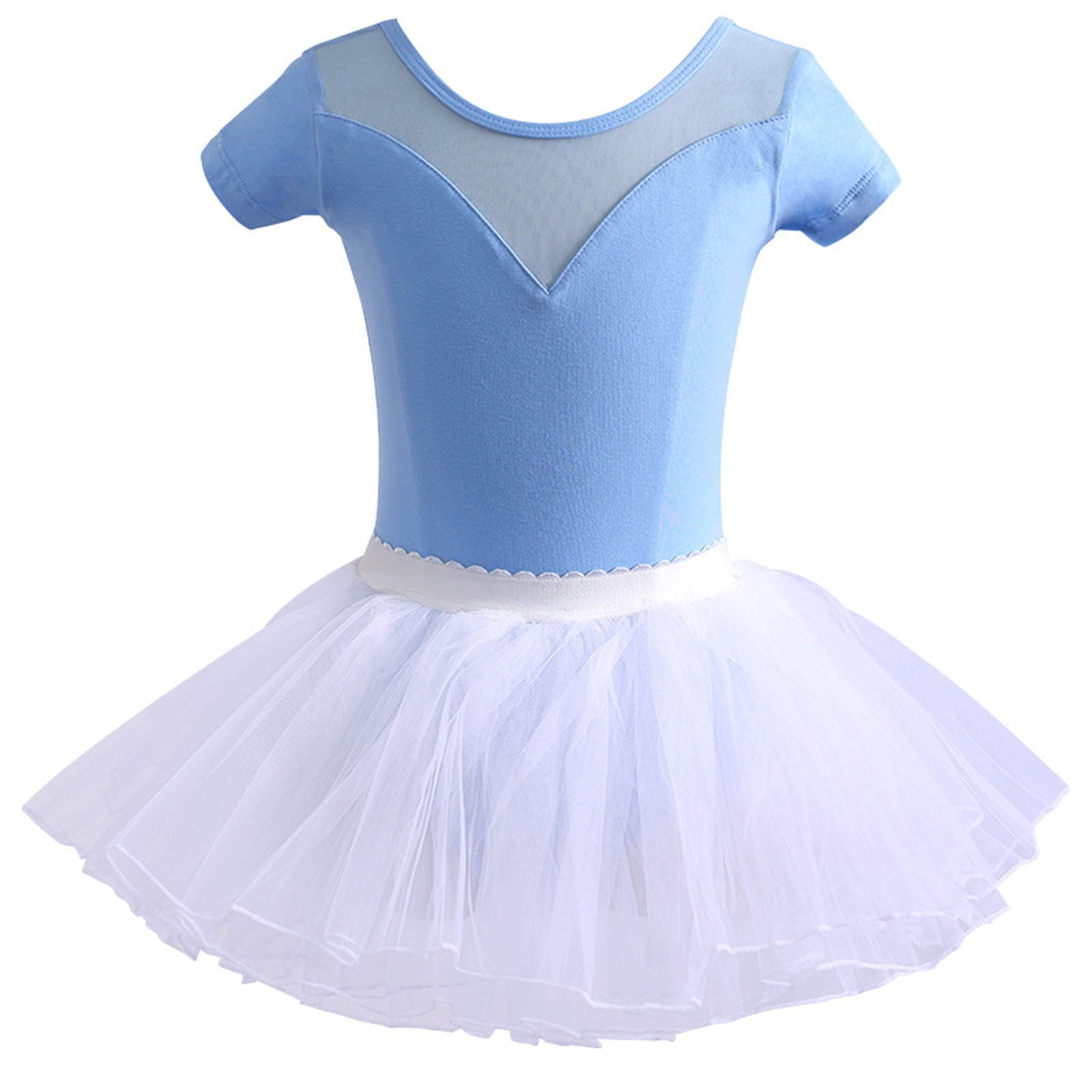 Pitauce Girls Leotard with Removable Tutu Skirt for Ballet Dance ...