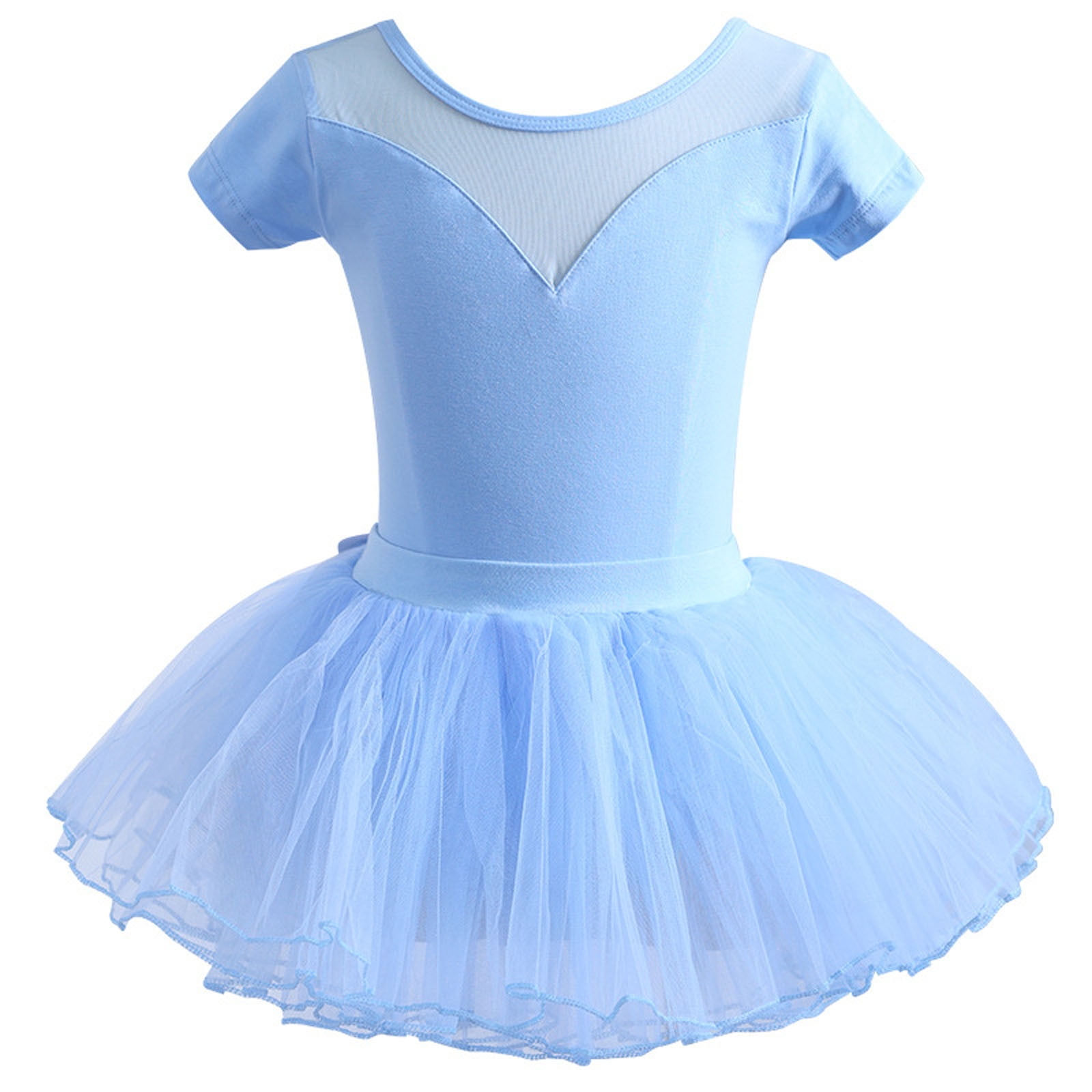 Pitauce Girls Leotard with Removable Tutu Skirt for Ballet Dance ...