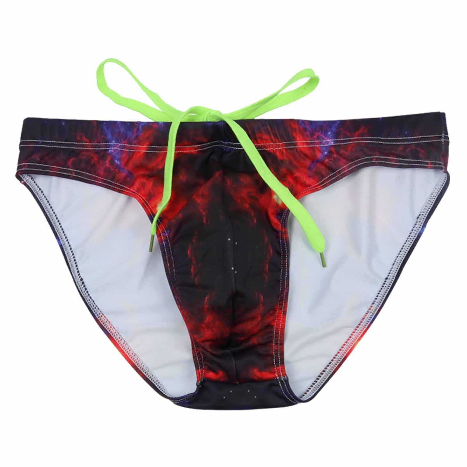 Pitauce Mens Swim Shorts Summer Swimming Trunks Casual Printed Bathing ...