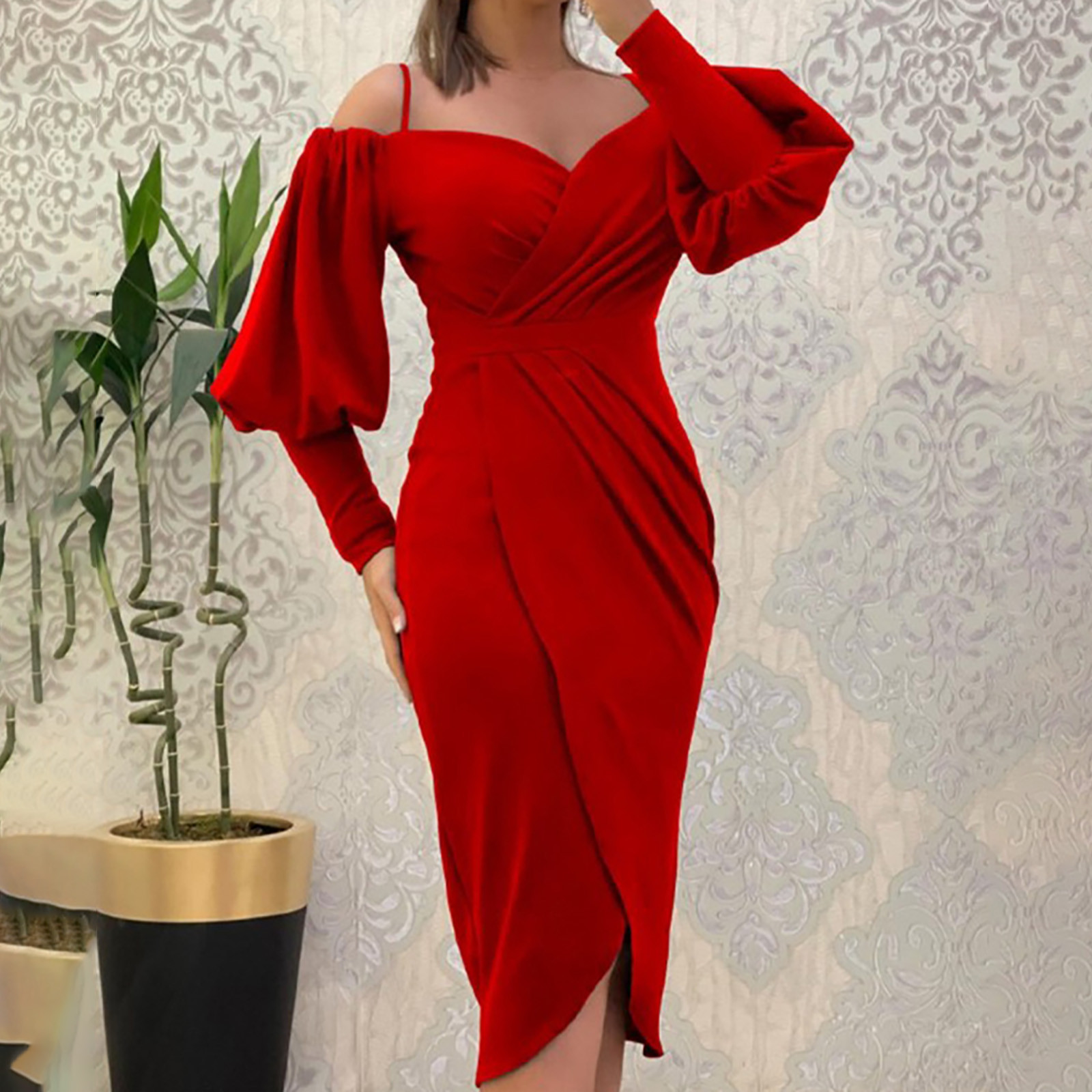 Pitauce Prom Dress for Women Sexy Elegant Off The Shoulder Cocktail ...