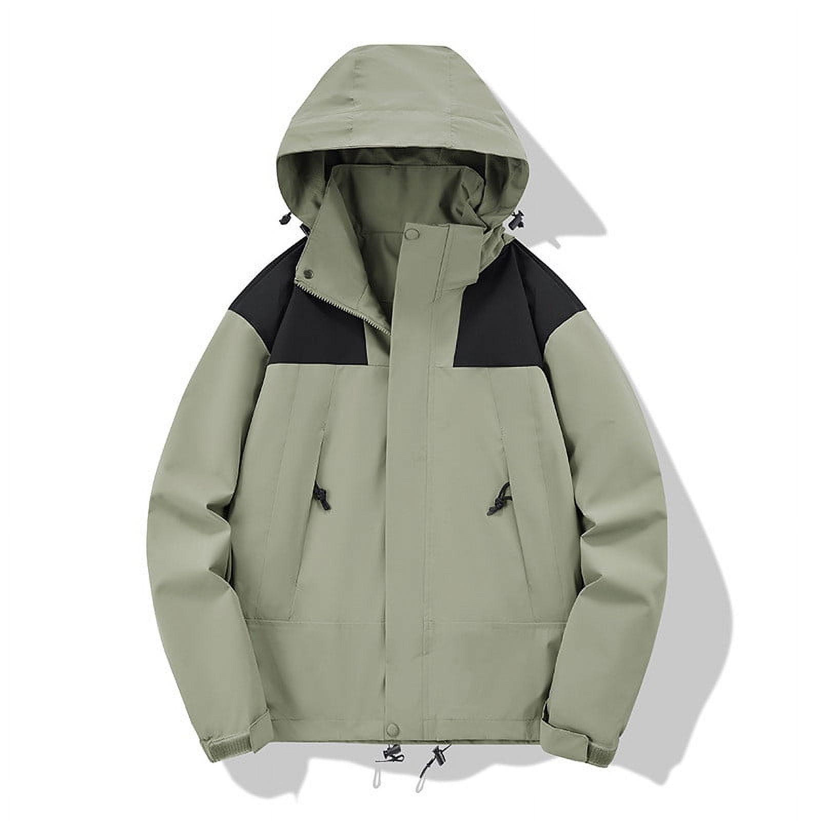 Pitauce Rain Jacket for Women, Womens Color Block Waterproof Rain ...