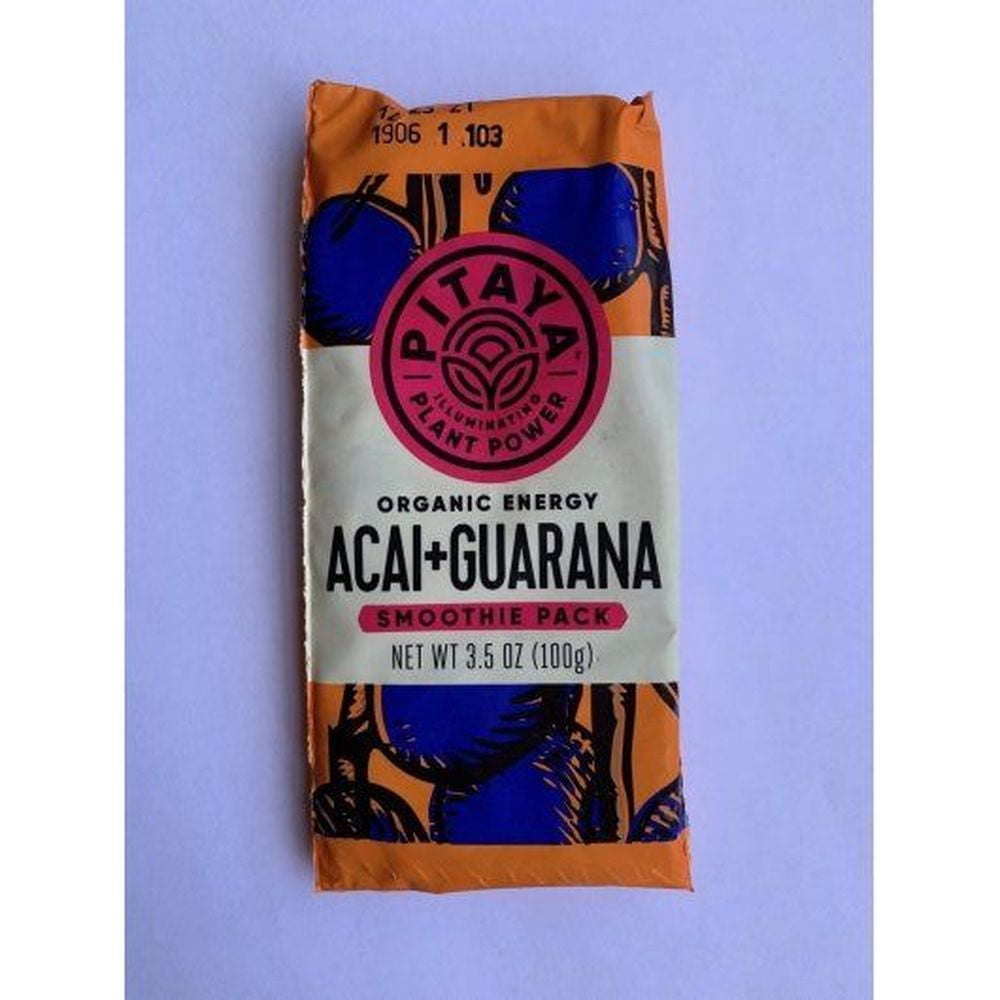 Pitaya Plus Organic Energizing Acai with Guaran Smoothie Packs, Frozen ...