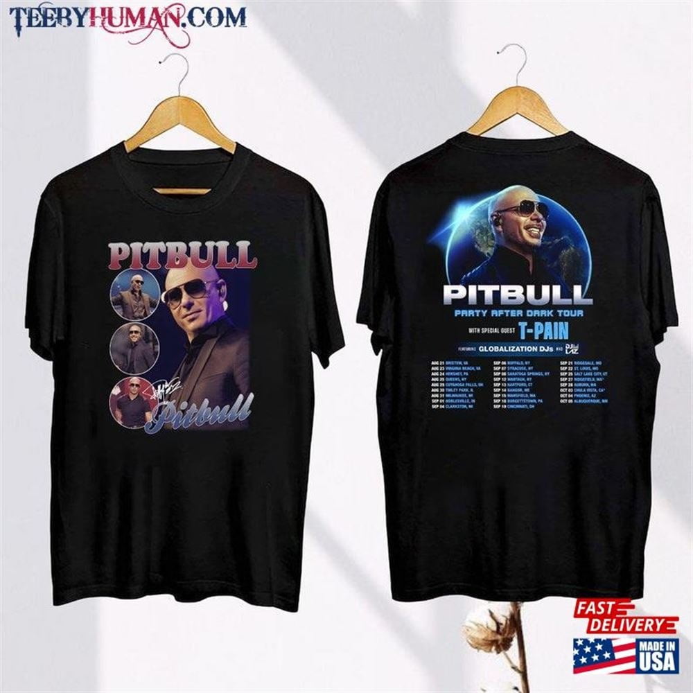 Pitbull 2024 Concert Shirt, Party After Dark Tour T-Shirt, Rapper Fan ...