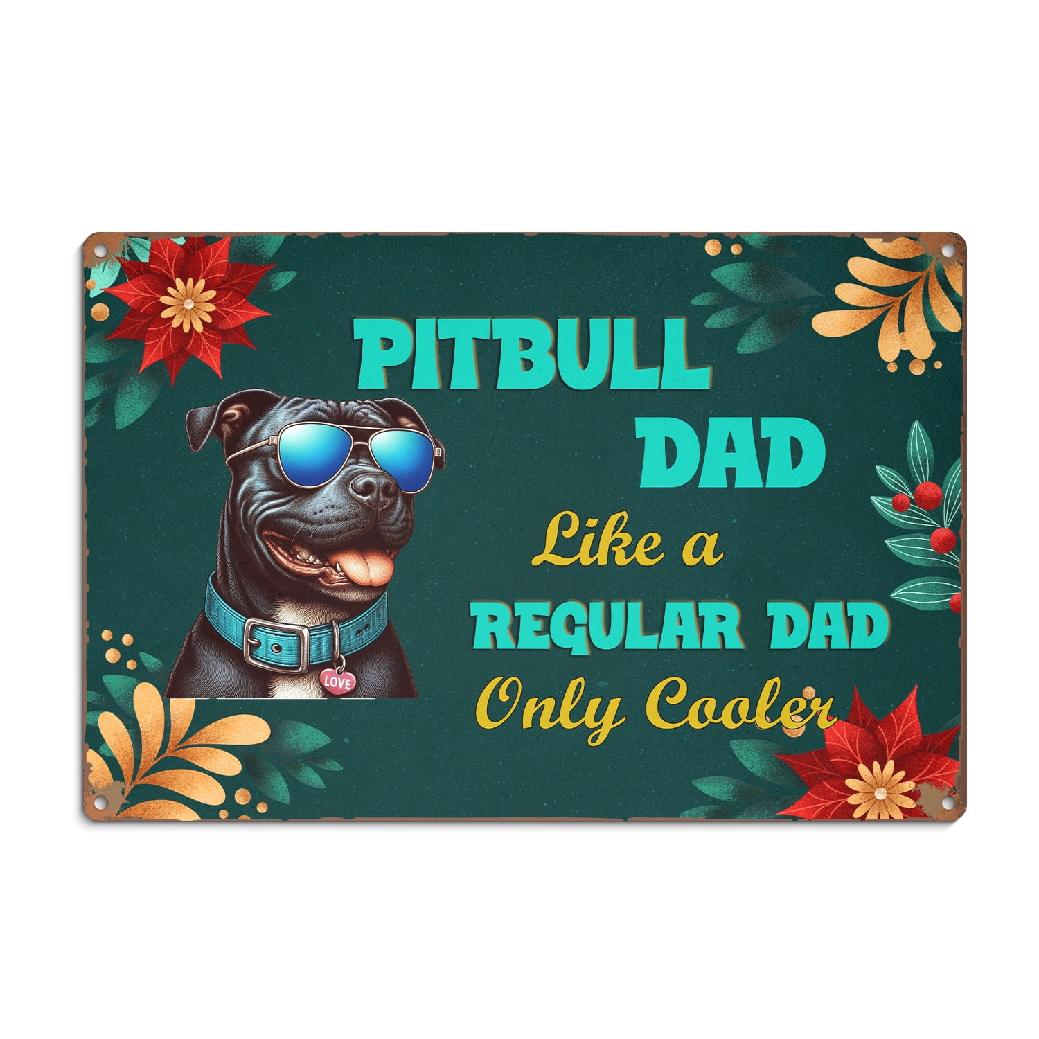 Pitbull Dad Like a Regular Dad Only Cooler Happy Father's Day ...