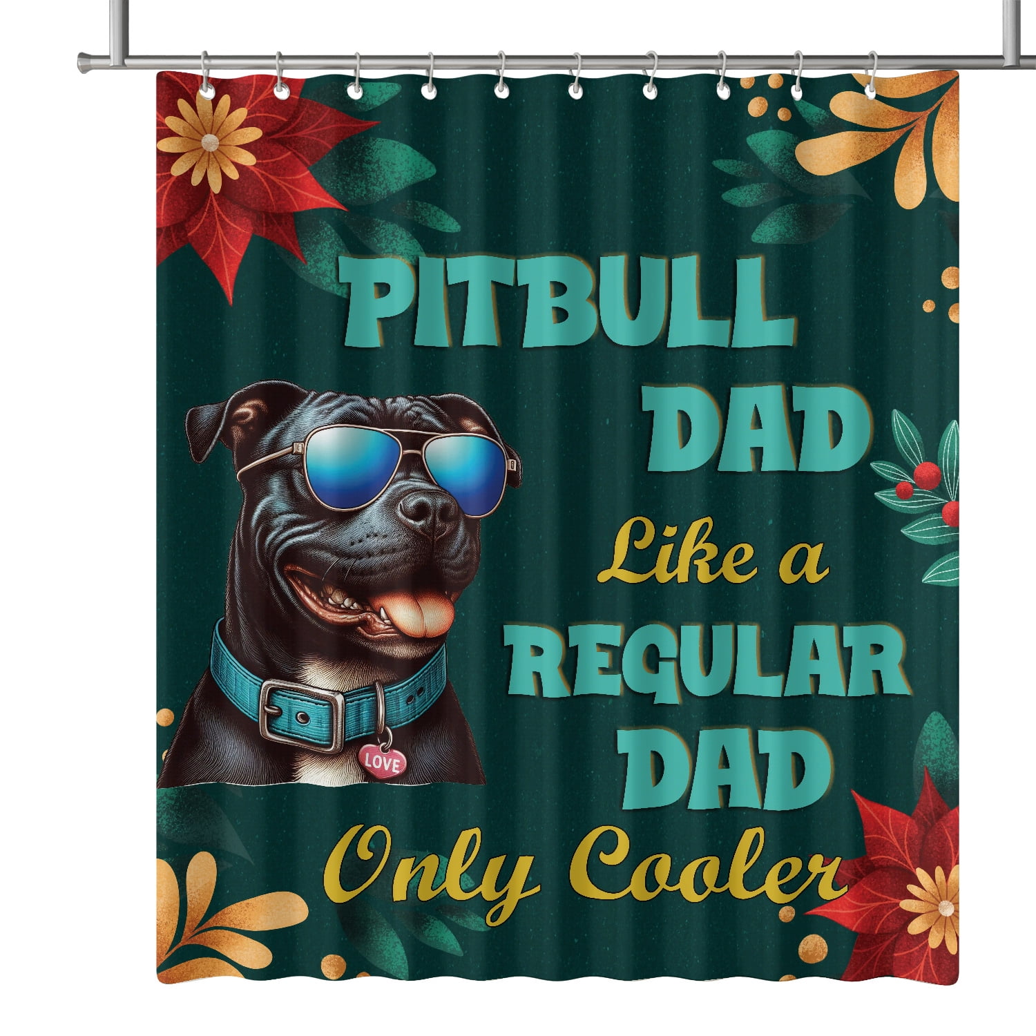 Pitbull Dad Like a Regular Dad Only Cooler Happy Father's Day Shower ...